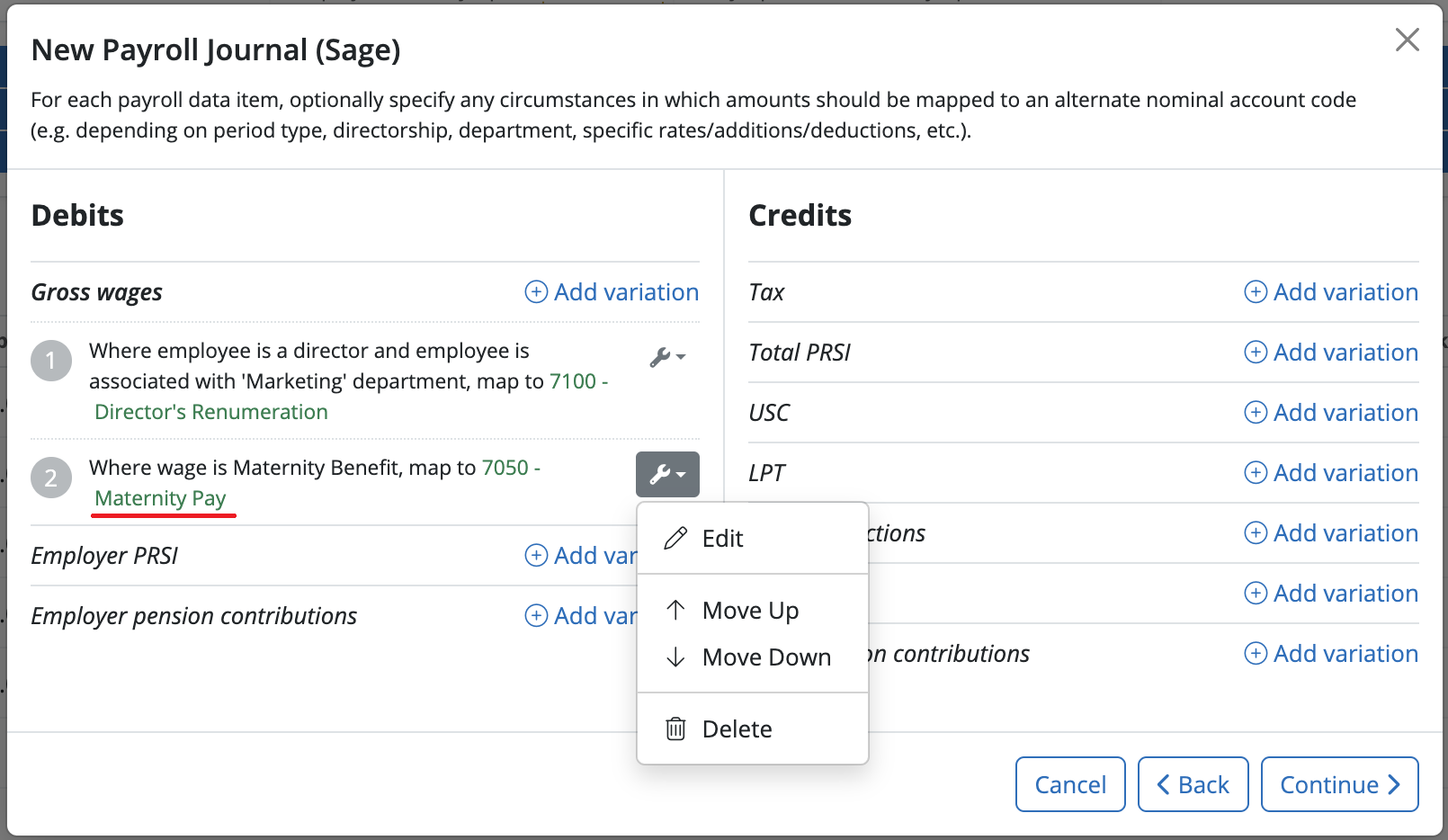 Sage Accounts - CSV upload – BrightPay